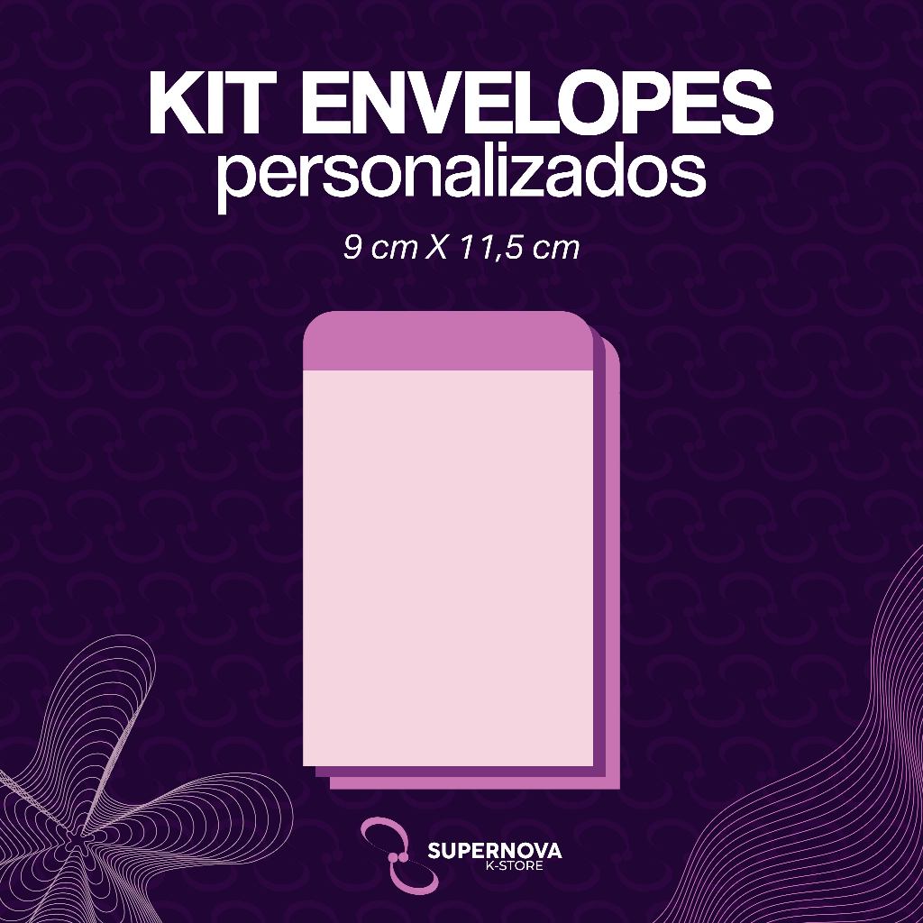 KIT ENVELOPES PERSONALIZADOS (10/20) | Shopee Brasil