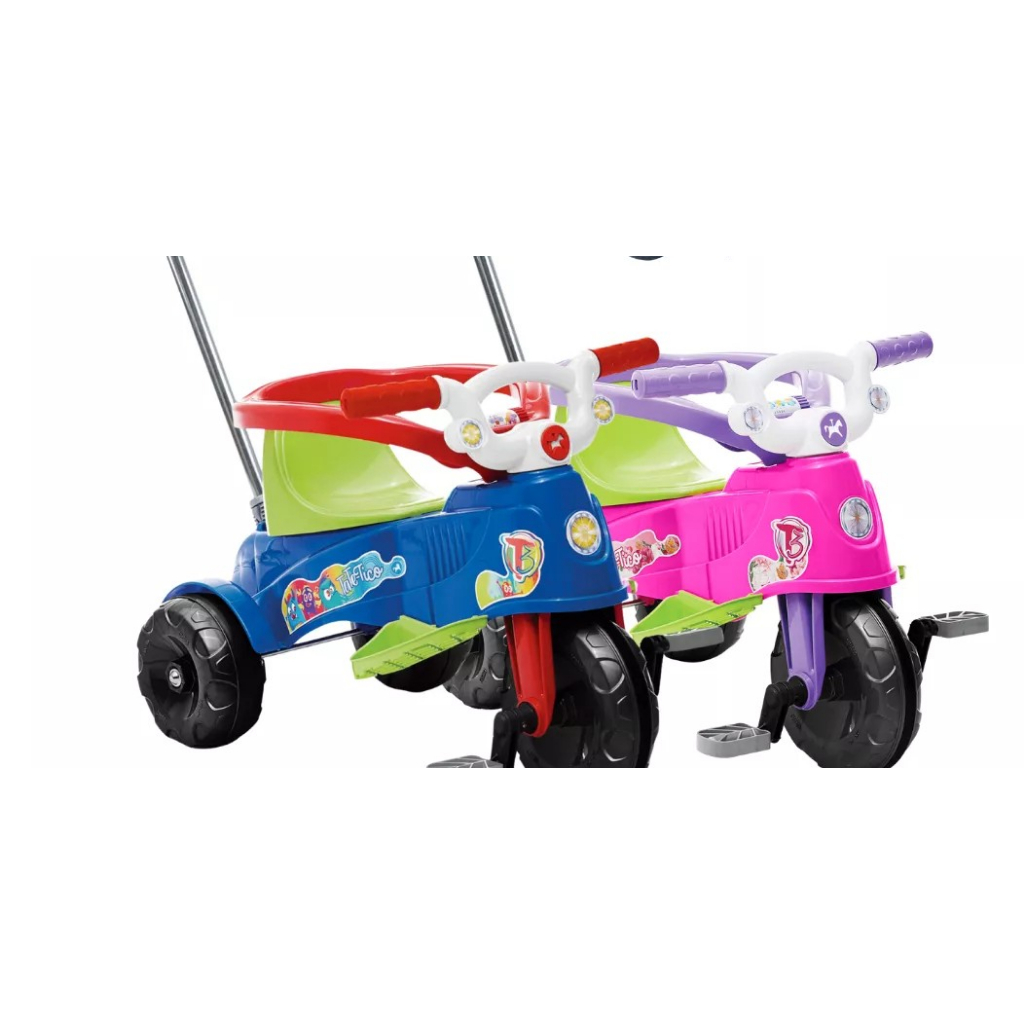 Motoca Infantil 2em1 Triciclo De Passeio Pedal Tatetico, Carrinho de ...