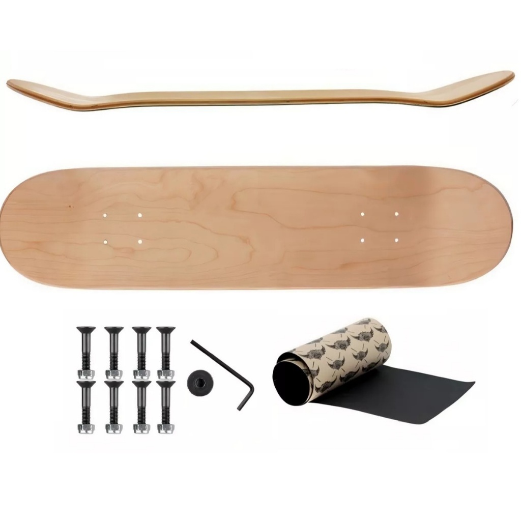 Shape Skate Maple Liso + Lixa Jessup + Pf Base - Melhor Preço | Shopee ...
