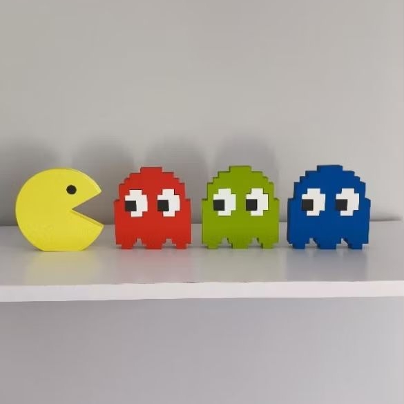 Pac-Man e Fantasmas – Decoração Geek/Gamer/Nerd | Shopee Brasil
