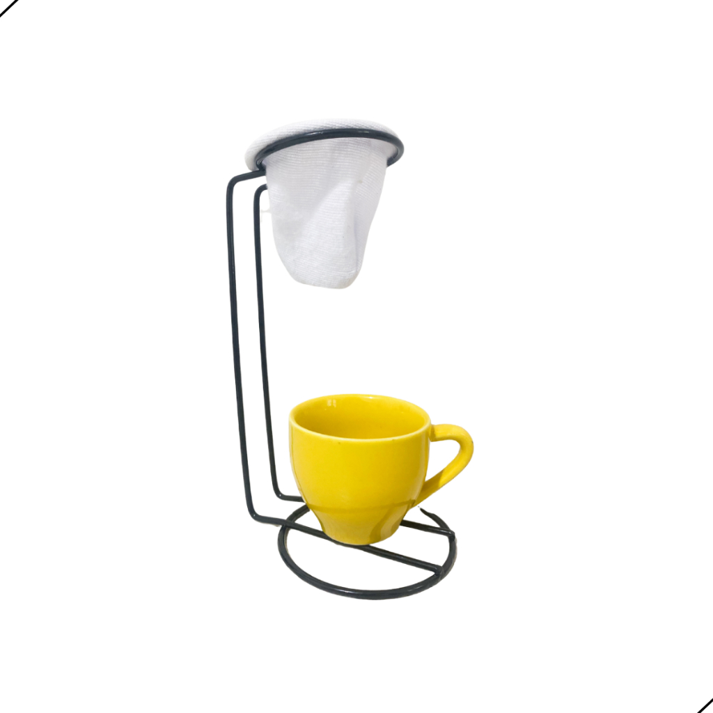 Suporte Aramado Mini Para Coador De Café Com Xicara De Porcelana E ...