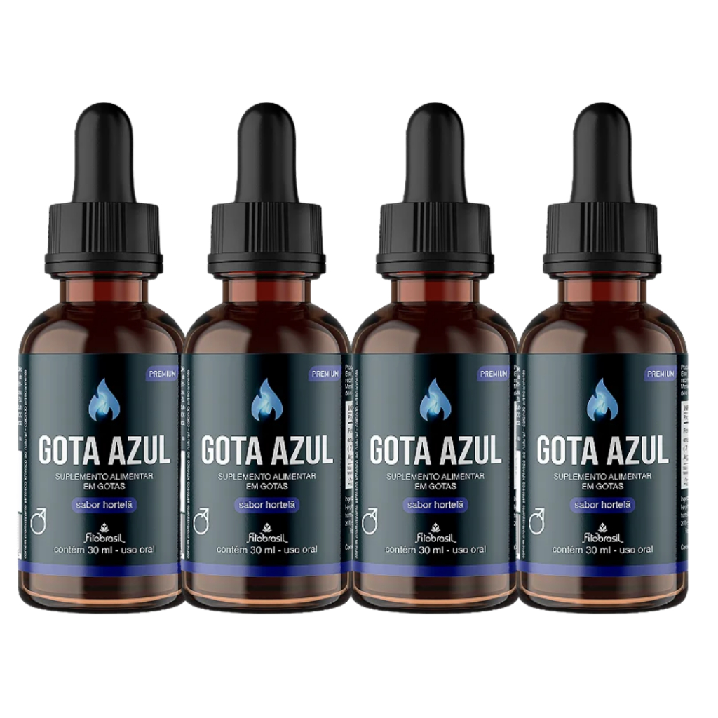 4 frascos de gota azul original com 30 ml | Shopee Brasil