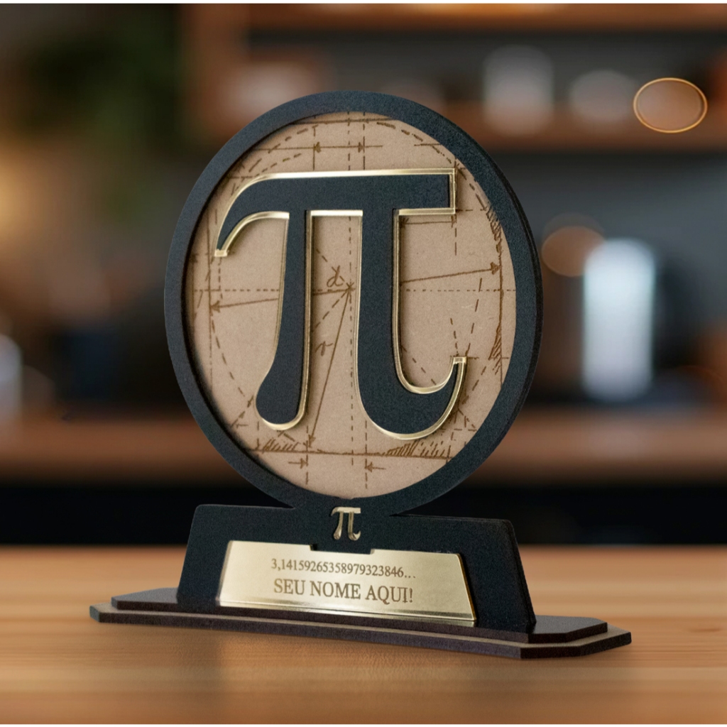 Símbolo do Pi (π) em MDF, personalize, decoração para professores ...