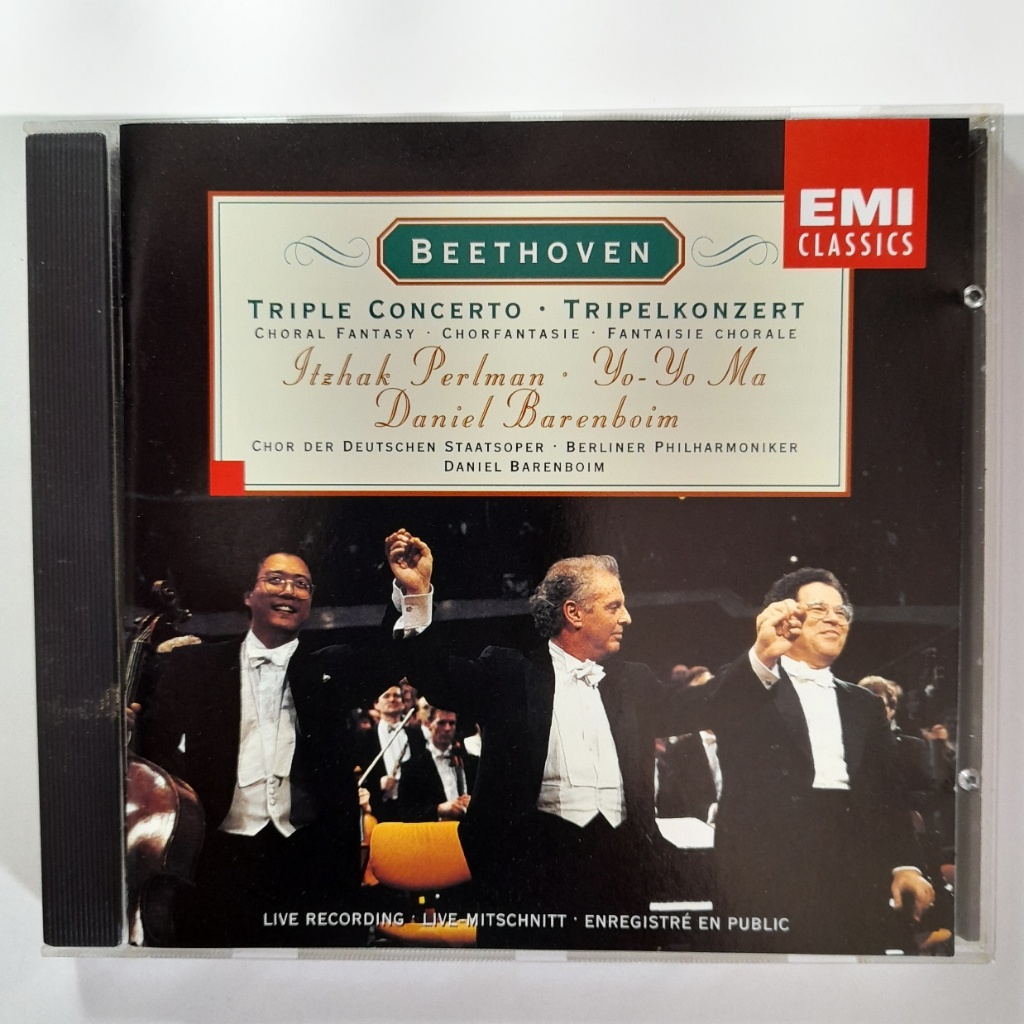 Cd Beethoven, Triple Concerto, Pearlman, Yo-Yo Ma, Barenboim. Importado, seminovo. | Shopee Brasil