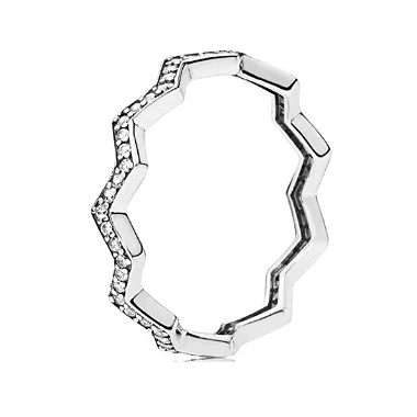 Aliança Inspiração Zig Zag Brilhante Pandora | Prata | Shopee Brasil