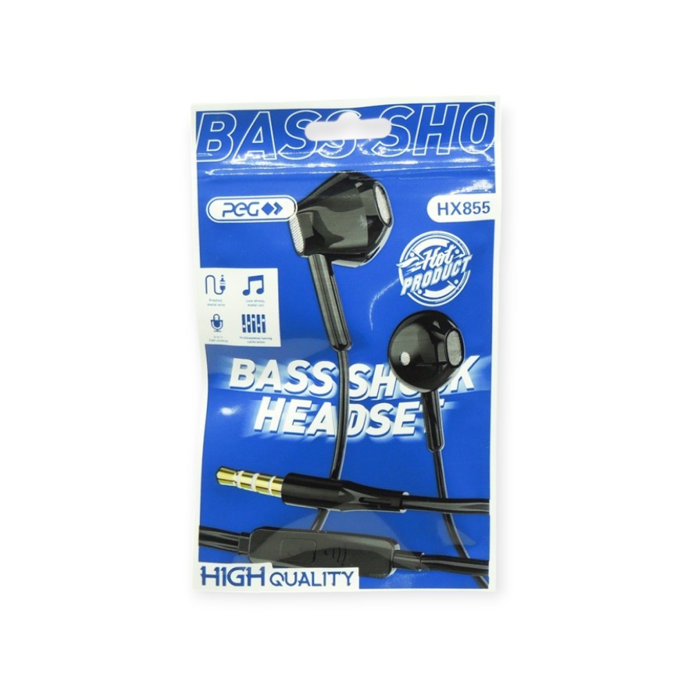 Fone Ouvido P2 Bass Shock Headset Peg Hx855 | Shopee Brasil