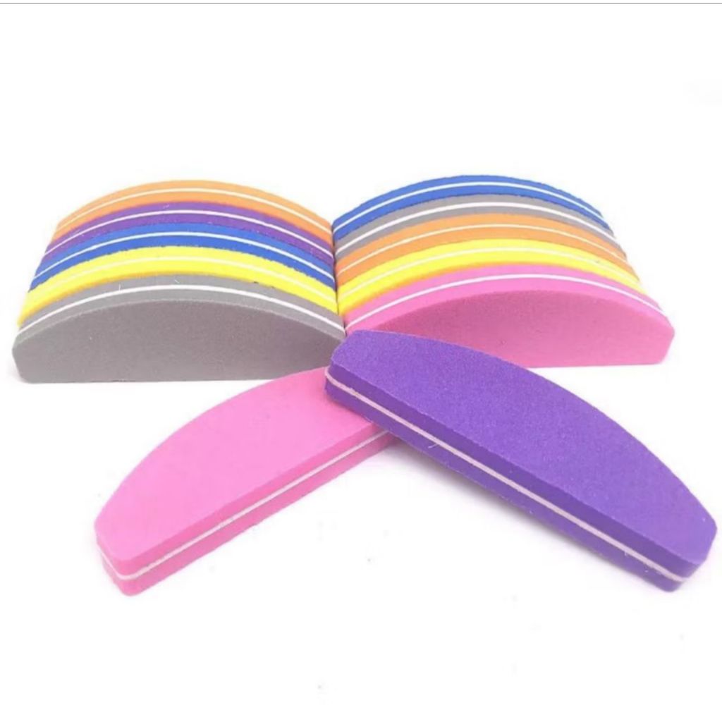 KIT 20 Mini Lixa Polidora Bumerangue 100/180 Profissional Nails Buffer ...