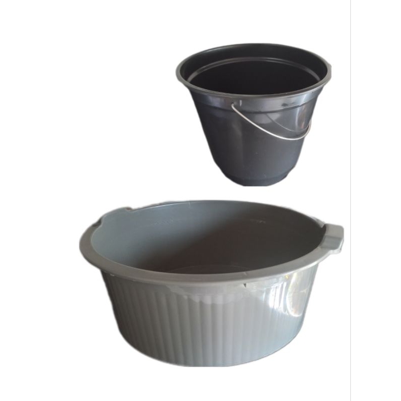 Bacia grande 28 litros mais balde de 7 litros | Shopee Brasil