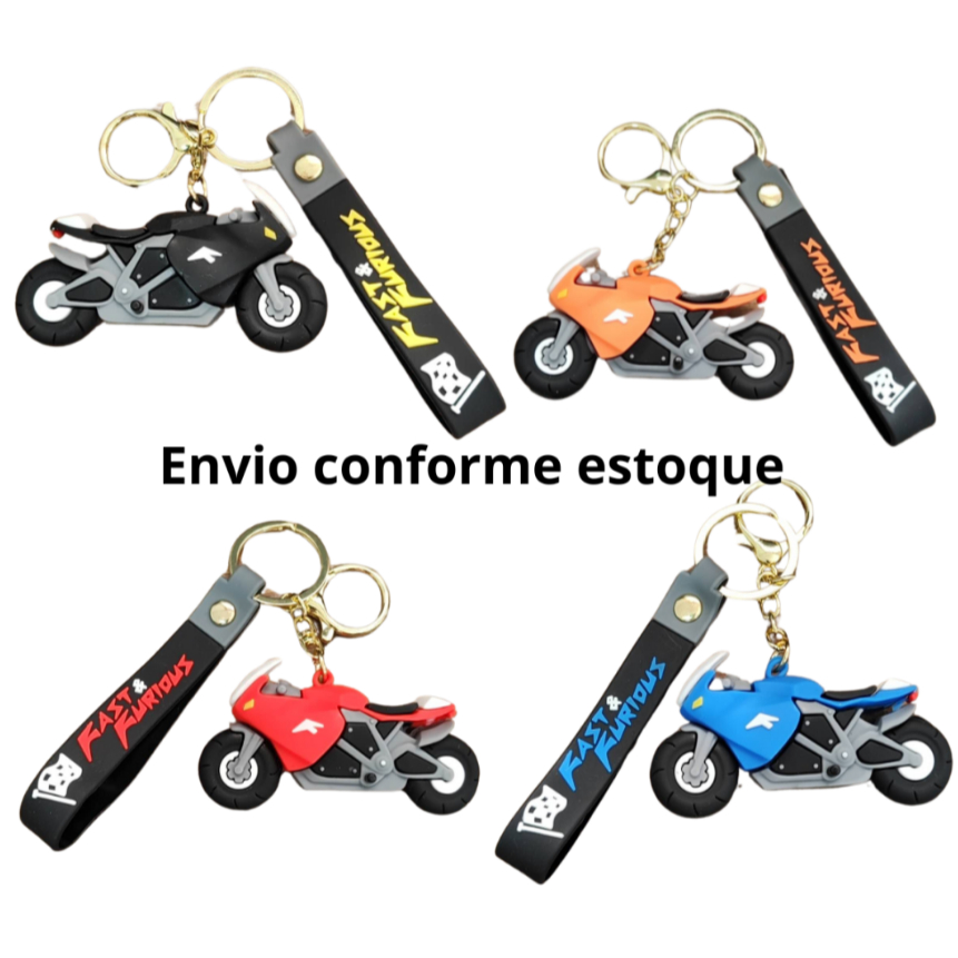 Chaveiro Silicone Novidade Bonitos De Desenhos Animados Moto Ideais ...