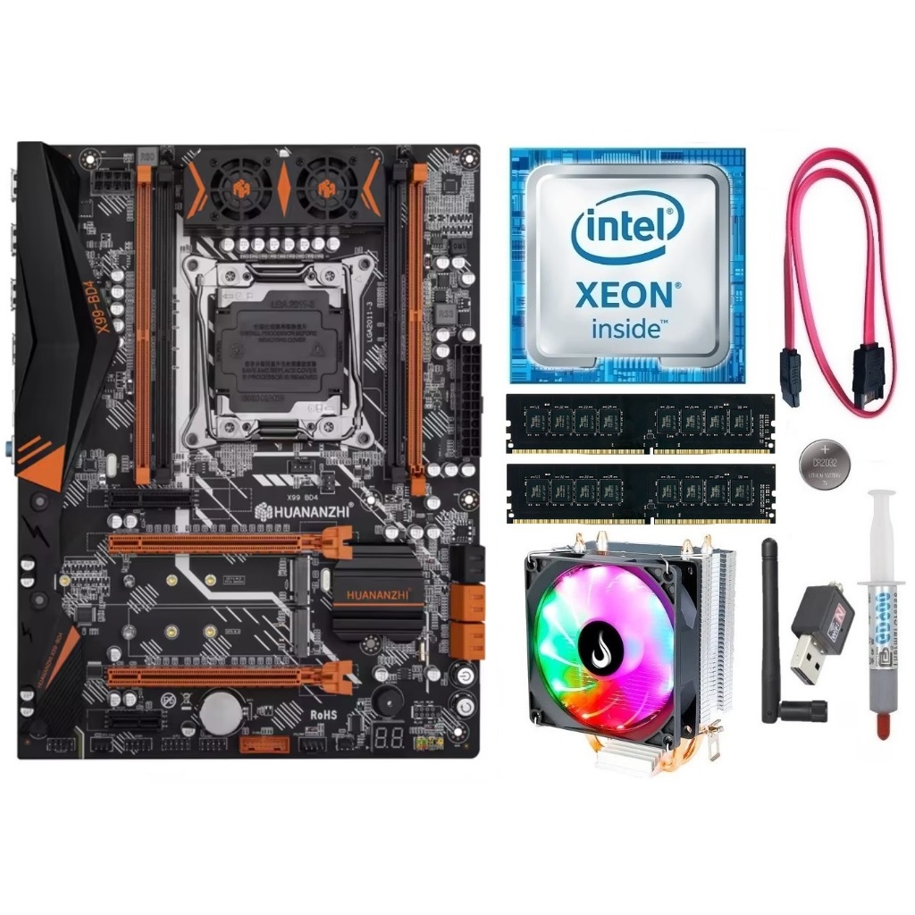Kit Gamer X99 Xeon E5 2620v4/ 8GB-16GB-32GB DDR4/ Cooler/ Wi-fi ...