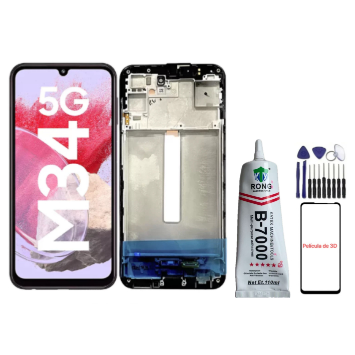 Frontal Touch Lcd Display Tela Compatível Galaxy M34 M346b Original ...