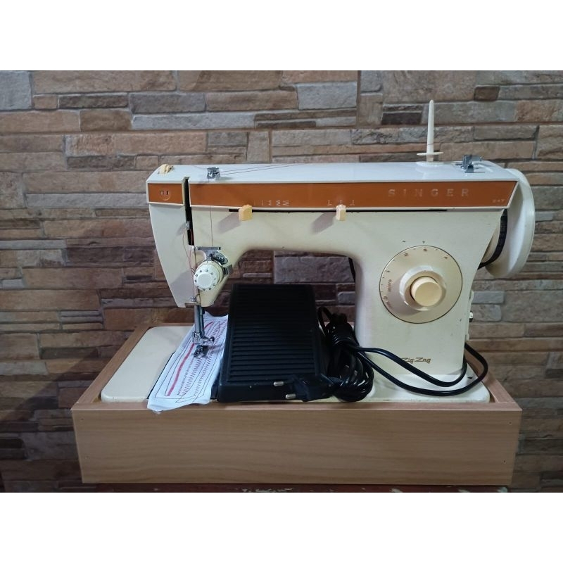 Máquina de costura Singer 247 Usada Revisada 110v | Shopee Brasil