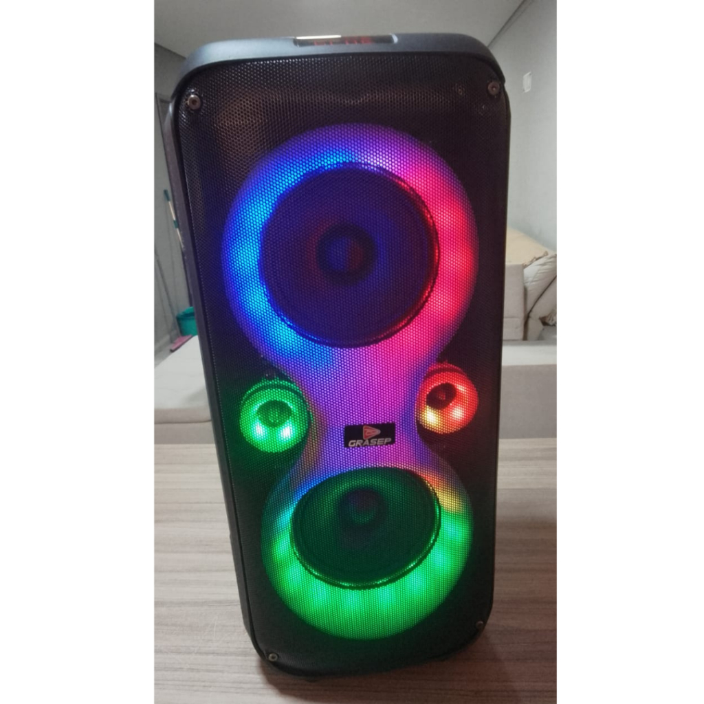 Caixa De Som Grande Alto Grave 2000w pmpo Potente Amplificado Bluetooth ...