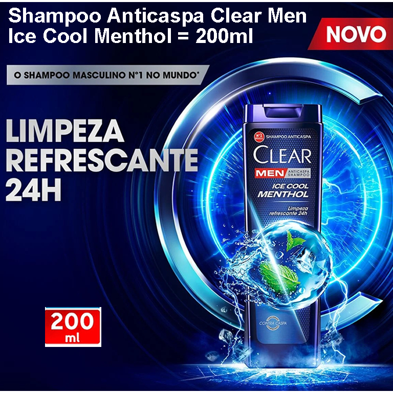 O Shampoo Anticaspa Clear Men Ice Cool Menthol Foi Desenvolvido Para ...
