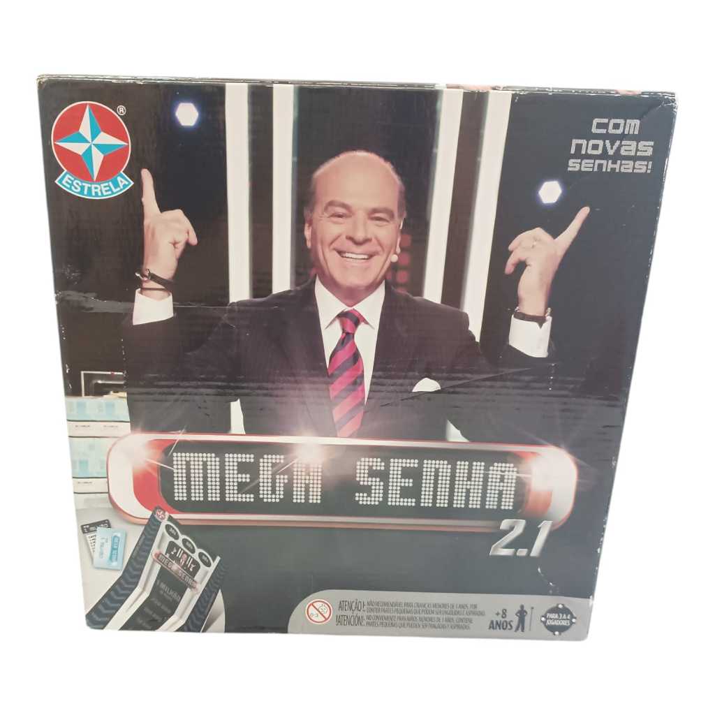 Jogo Mega Senha 2.1 Estrela Completo Tabuleiro Família Ref 2 (Usado ...