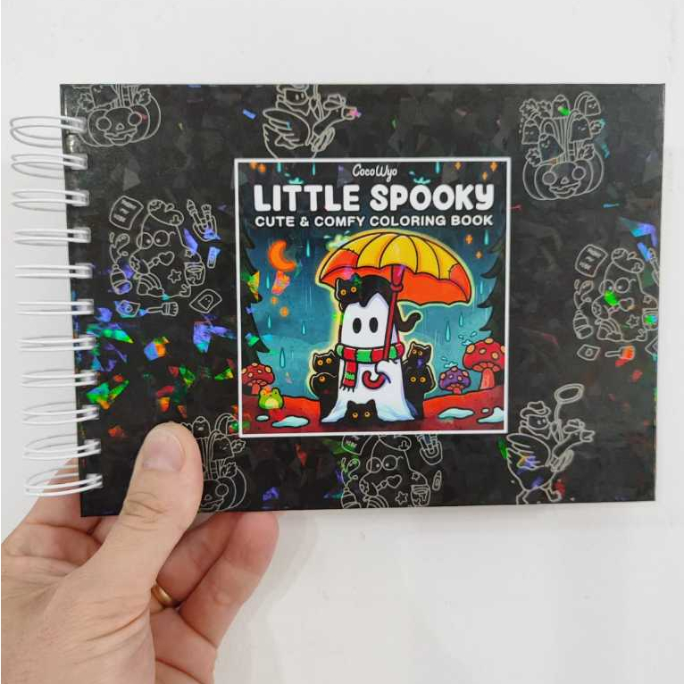 Livro de colorir Little Spooky cute e comfy coloring book | Shopee Brasil