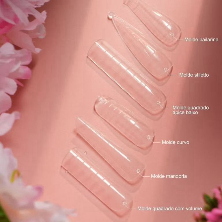 KIT MOLDE F1 BAILARINA ALMOND RUSSO STILETTO QUADRADO apice baixo 6 ...