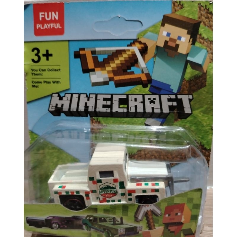 Carrinho MINECRAFT - Fun Playful - Cyan, Black, Grey, Cream-Color, Dark ...