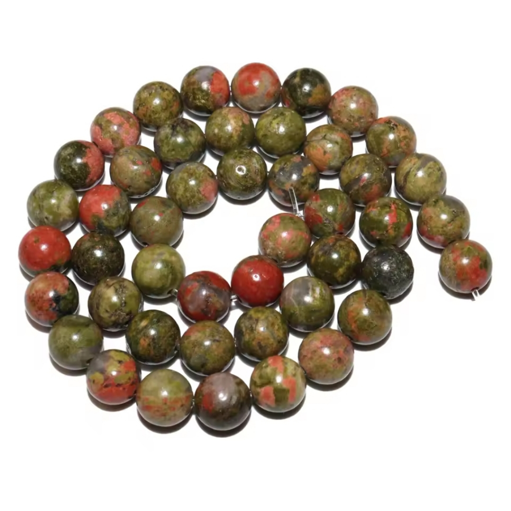 Conta de Pedra Unakita Fio-08mm | Shopee Brasil