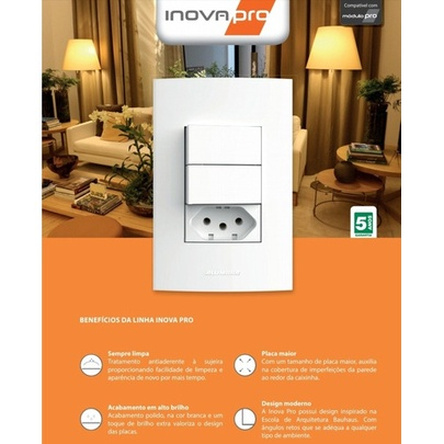 KIT TOMADAS INOVA PRO - ALUMBRA | Shopee Brasil