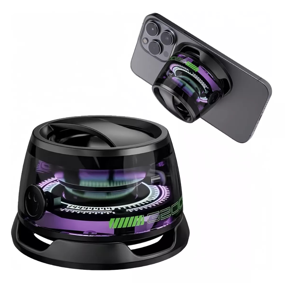 Mini Caixa de Som Portátil BYZ 24-K07 Magnética Bluetooth 5.4 Subwoofer ...