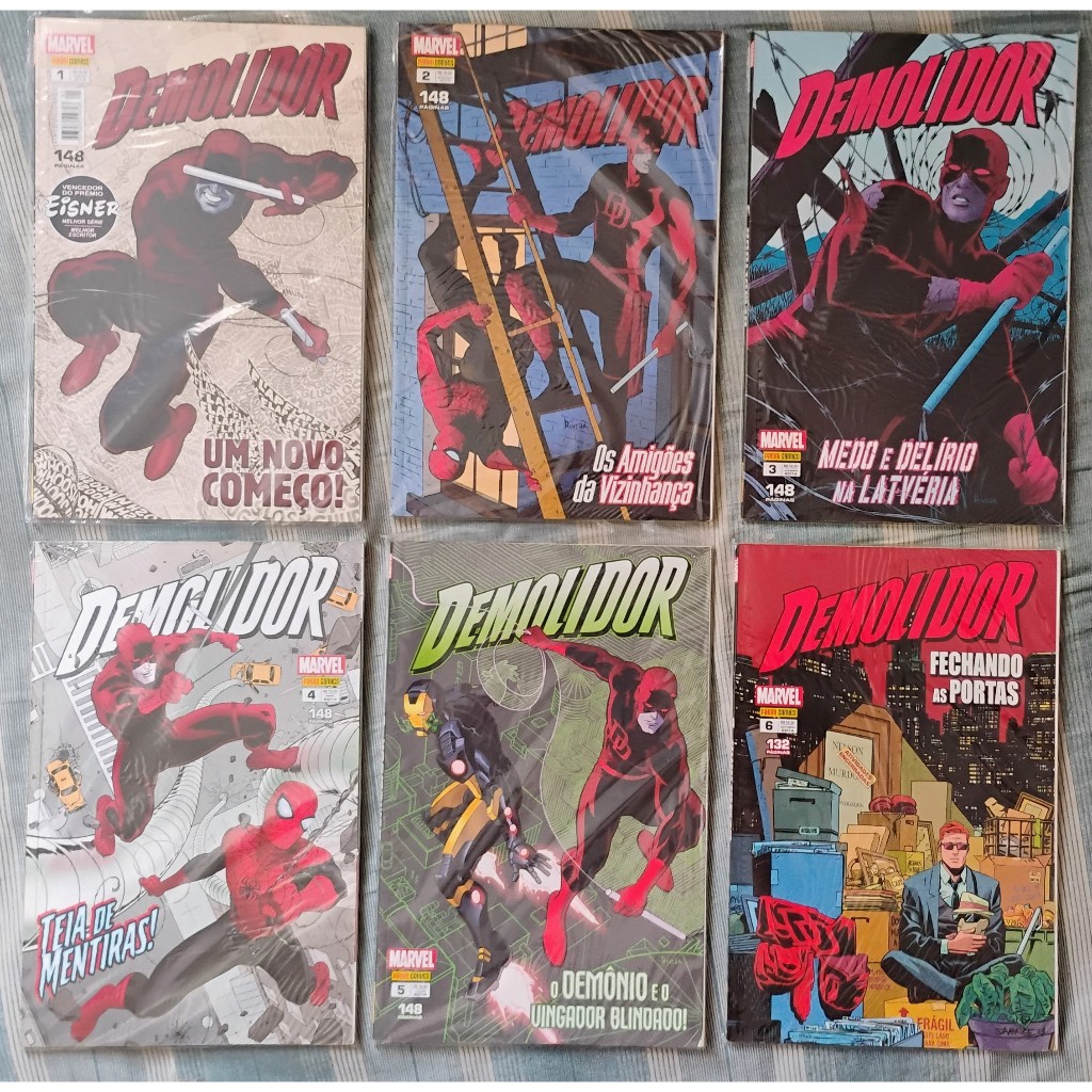 HQs Demolidor 2ª série - Capa cartão - COMPLETO em 21 edições | Shopee ...