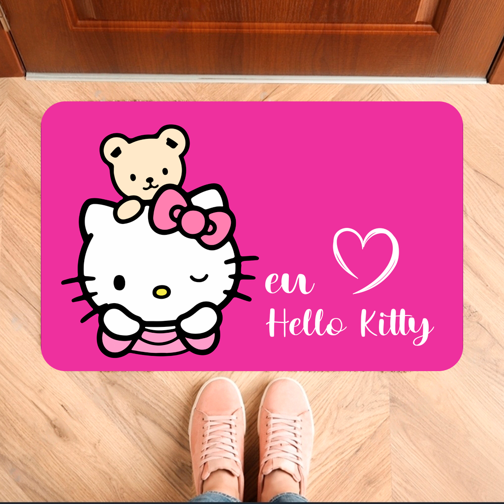 Tapete de Porta Antiderrapante Hello Kitty ( Tap 311) | Shopee Brasil