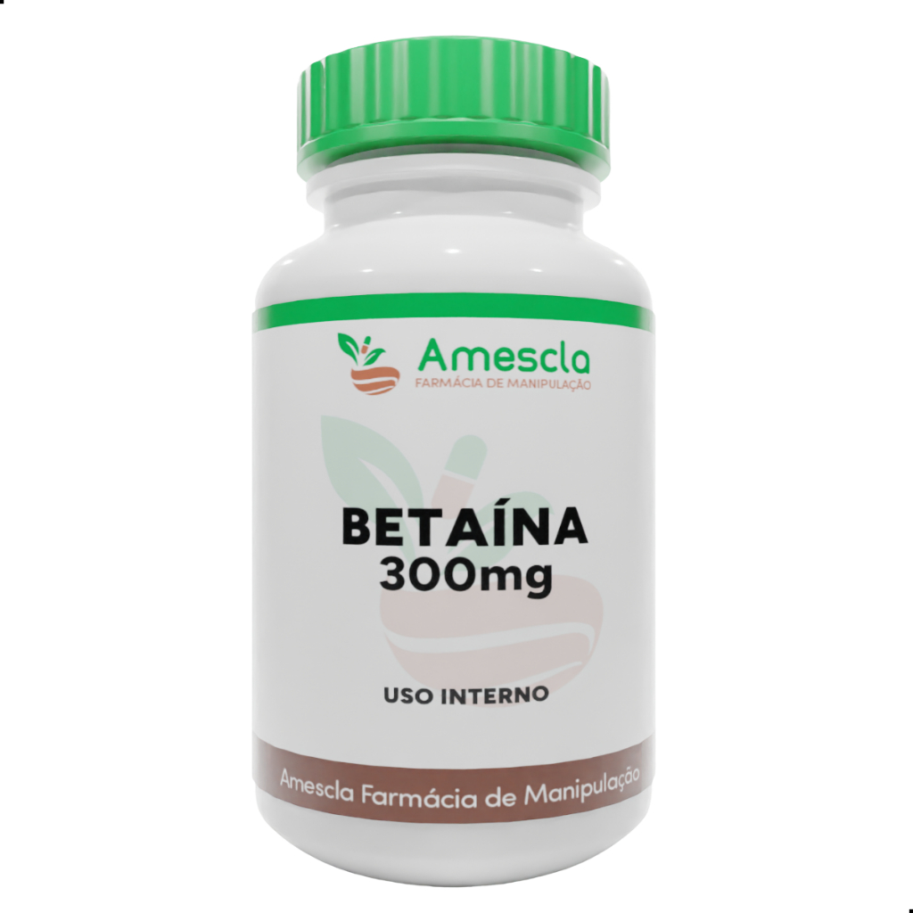 Betaína HCL 300mg Com 60 ou 120 Cápsulas | Shopee Brasil