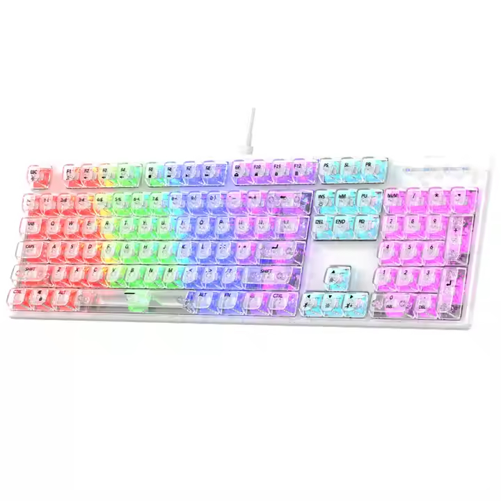 Teclado 100% Mêcanico Switch Rgb Usb Pc Ps4 Xbox Teclado gamer Idioma ...