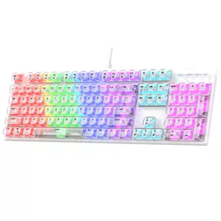 Teclado Gamer 100% Mecânico Para Jogos Rgb Cor De Teclado Transparente ...