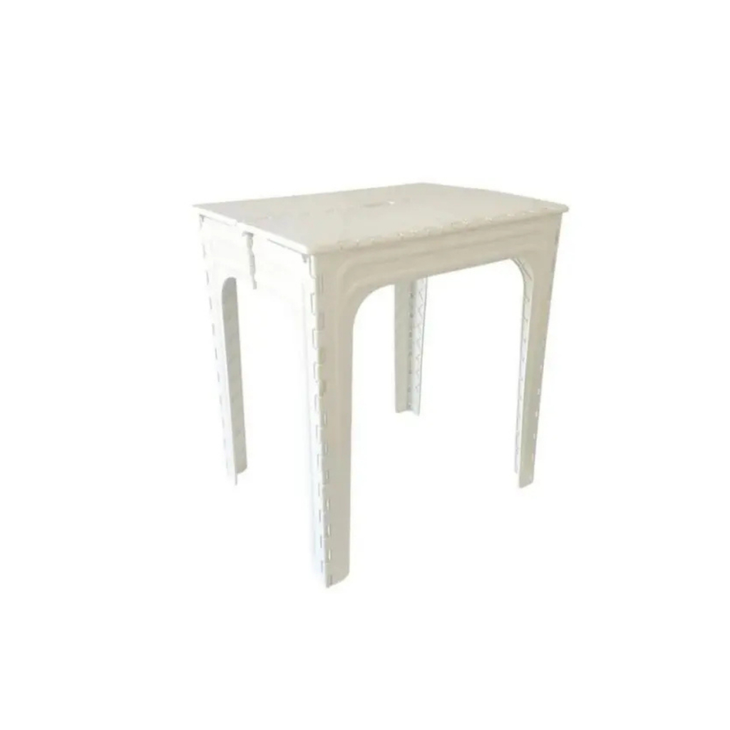 Mesa Plástica Dobravel Adulto Branca Antares Branco Shopee Brasil
