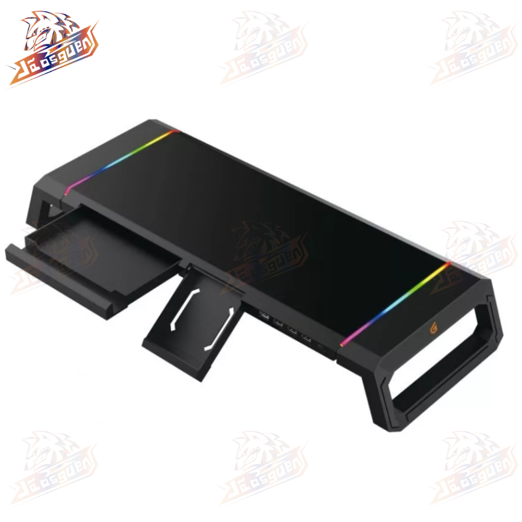 Base Para Monitor Multifuncional Gamer Led Rgb Flexível Usb | Shopee Brasil