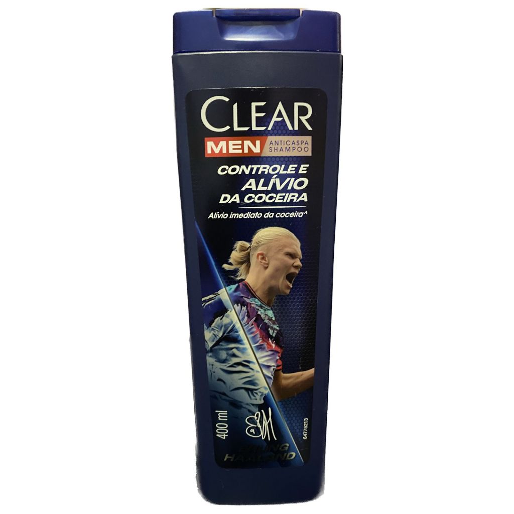 KIT 2 SHAMPOO CLEAR MEN ANTICASPA EARLING HAALAND - 400ML | Shopee Brasil