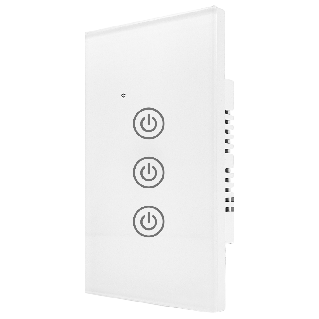 Interruptor Inteligente Branco Wireless Aitek Wi-Fi 2.4GHz Controle ...