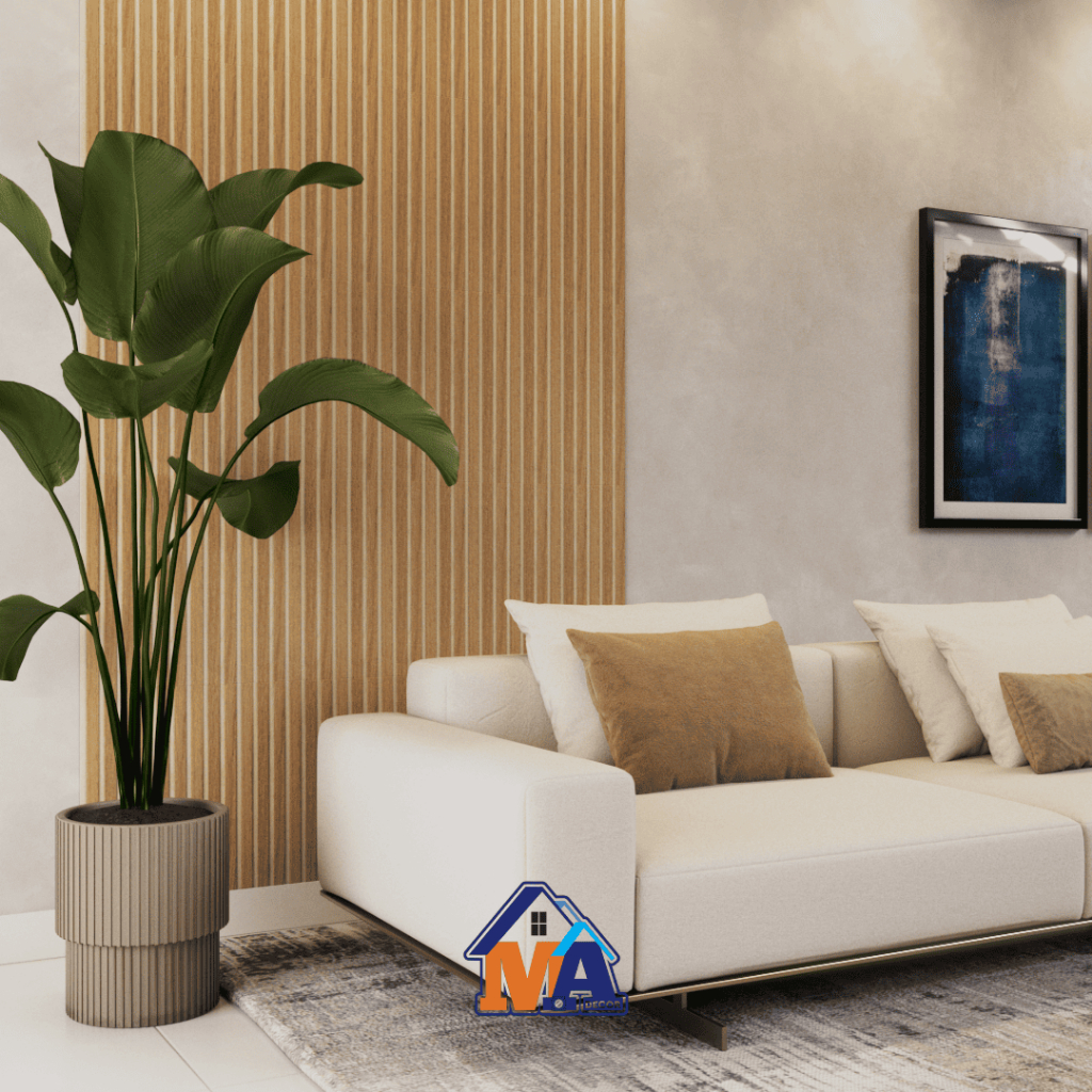 Kit 20 Revestimento Painel De Parede Ripado Decorativo MDF 45x11 cm ...