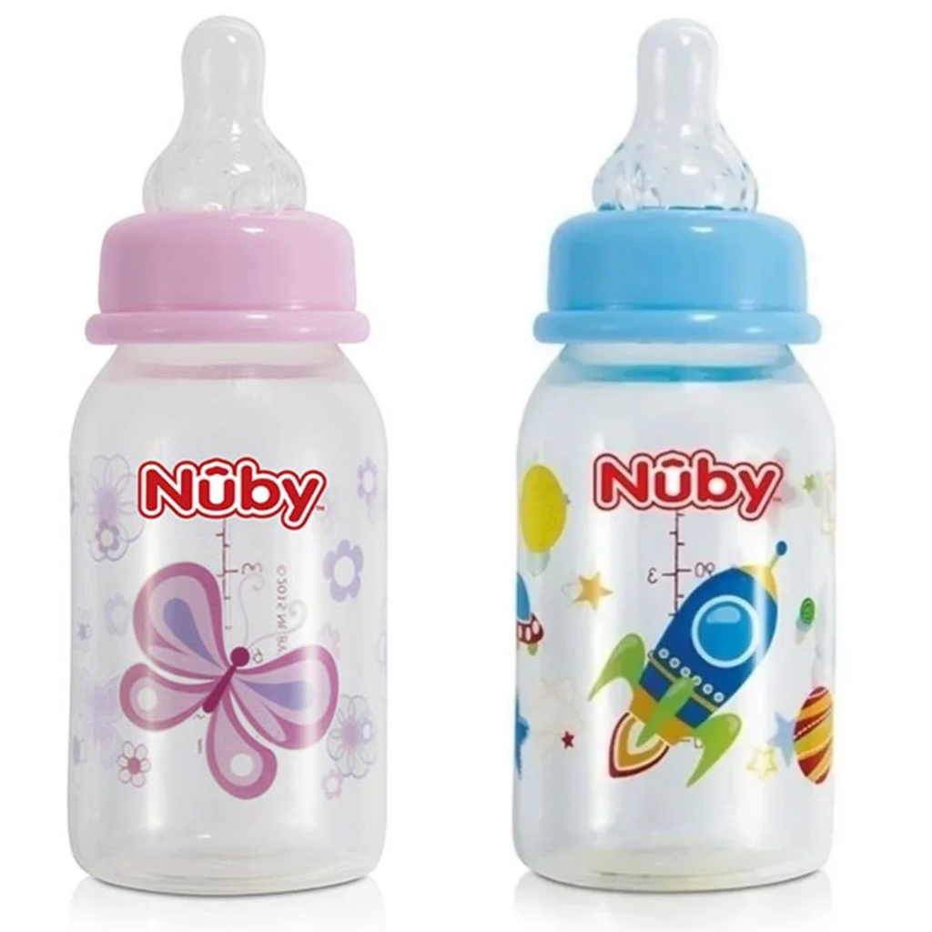 Mamadeira Anticólica 3m+ 120ml - Nuby | Shopee Brasil