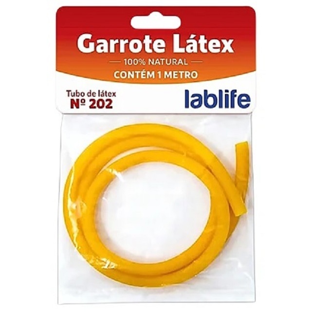 Tubo látex cirúrgico ( garrote Latex) 202 1mt lablife | Shopee Brasil