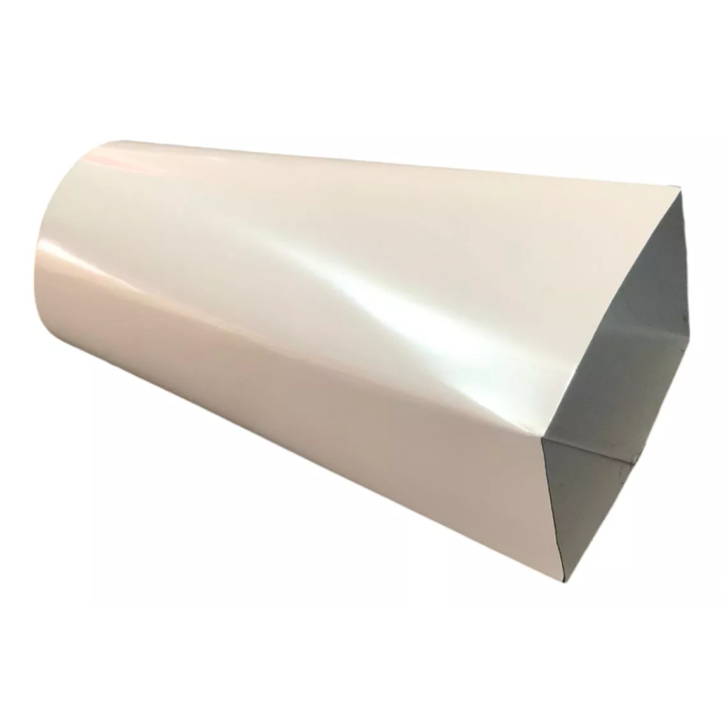 Adaptador Galvanizado Branco P/ Saída De Calha 75mm Para Condutor ...