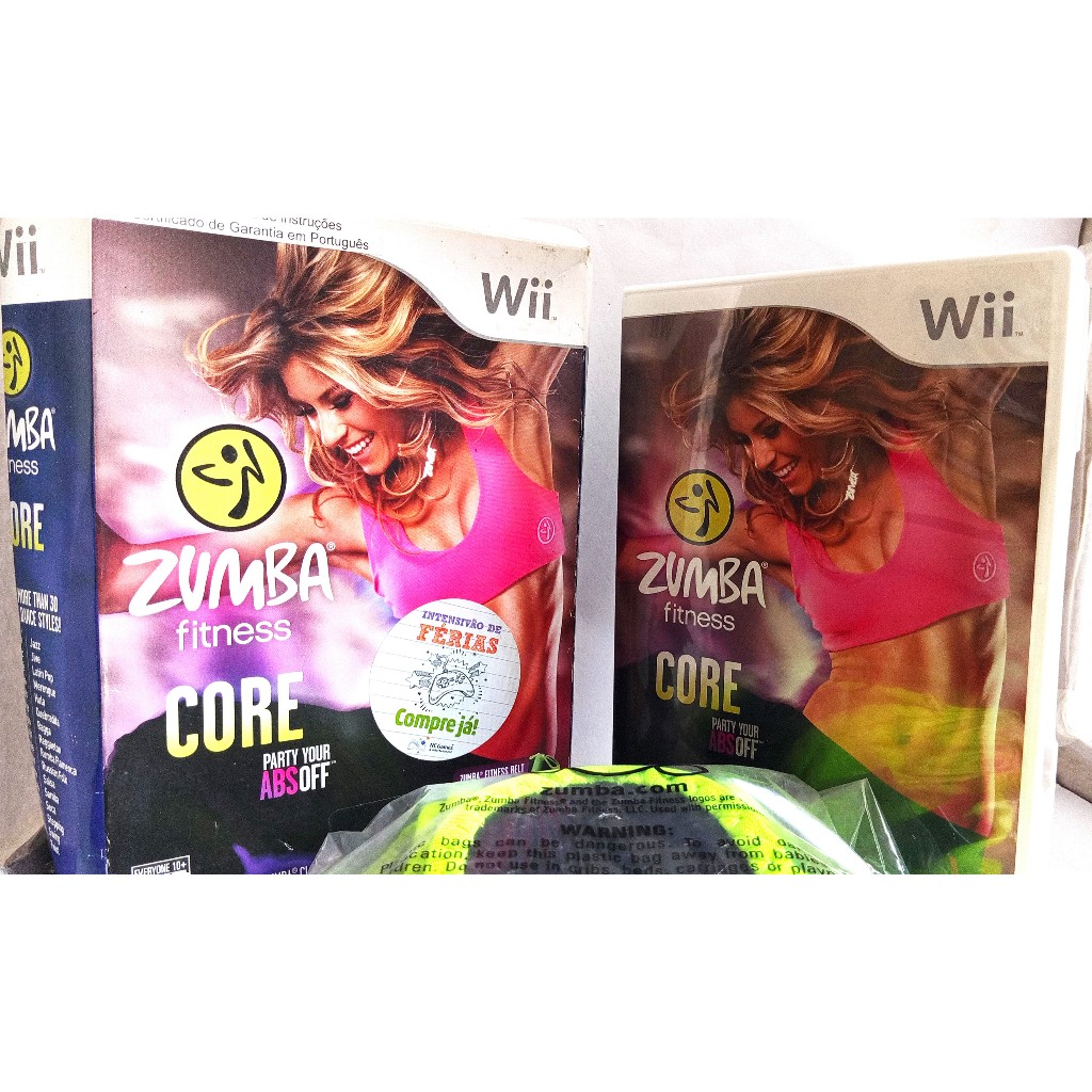 Jogo Zumba Fitness Core Wii Mídia Física Original com a Cinta (Fitness ...