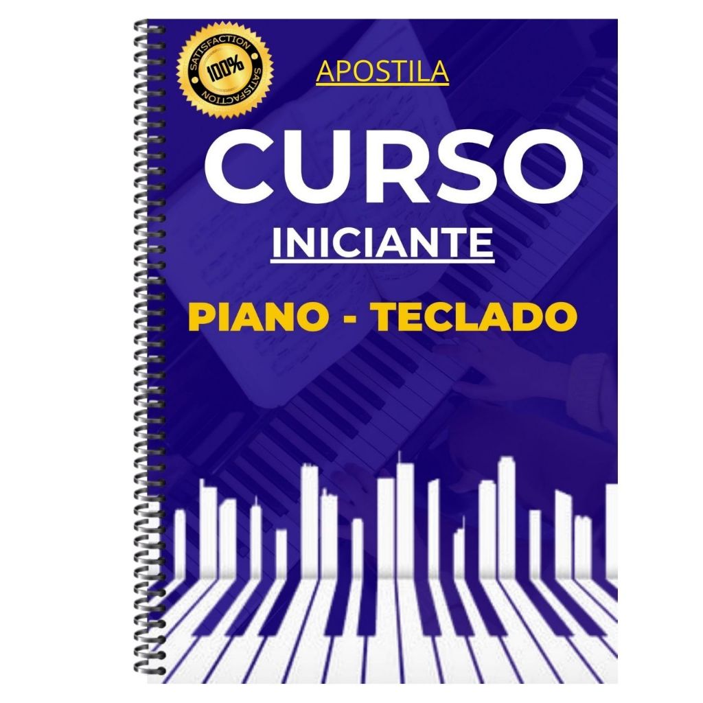 Apostila de Teclado e Piano – Aprenda do Zero Passo a Passo | Shopee Brasil