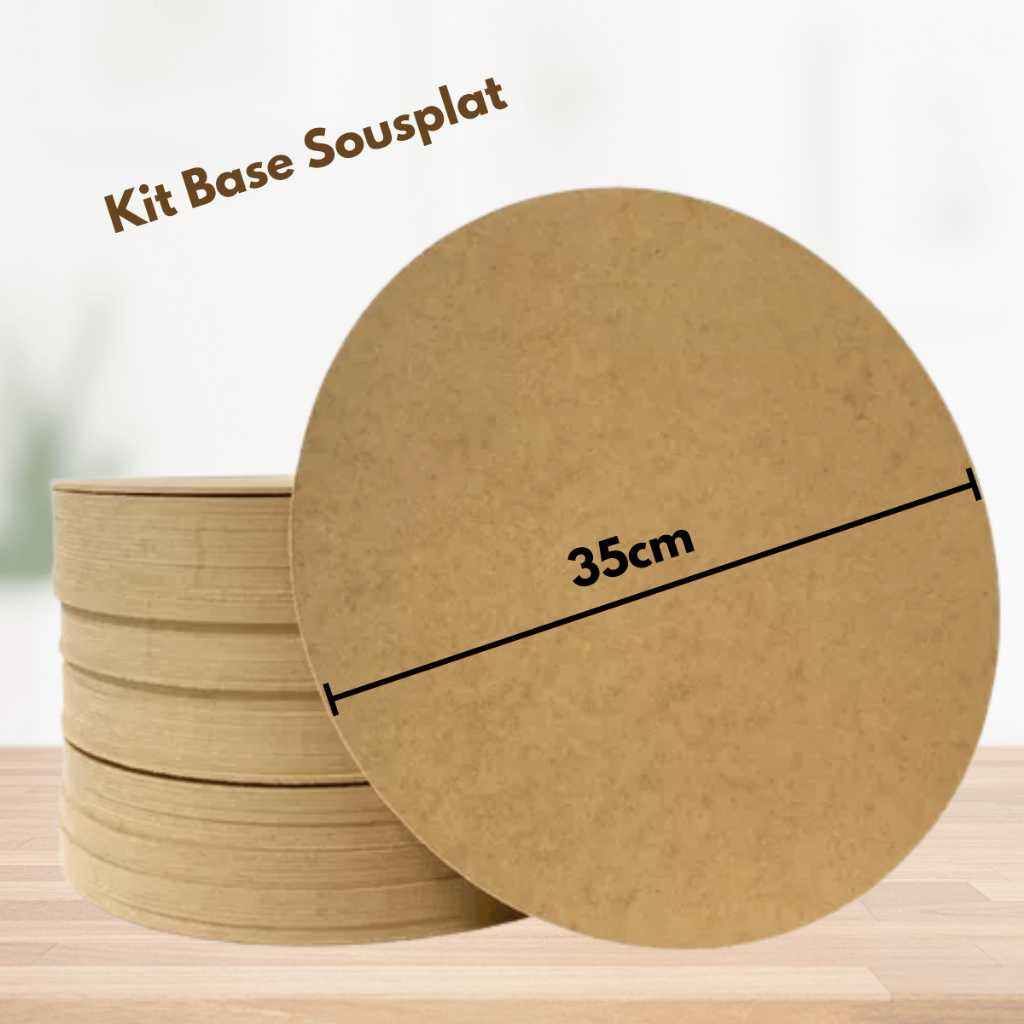 Sousplat Supla Soupla Suplat Para Mesa Posta Jogo Americano MDF Cru ...