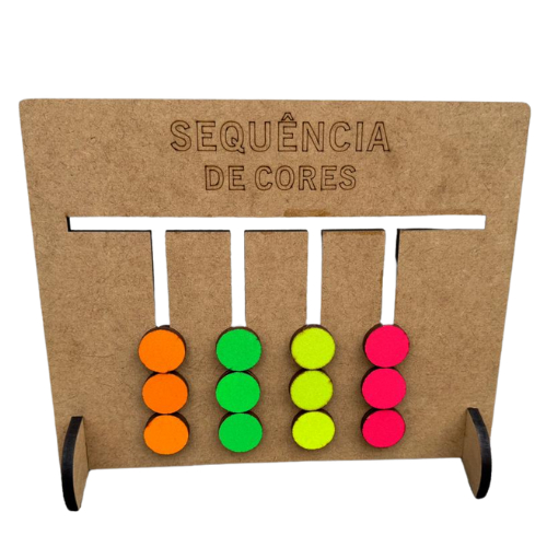 Brinquedo Sequência de Cores Jogo Educativo/Pedagógico | Shopee Brasil