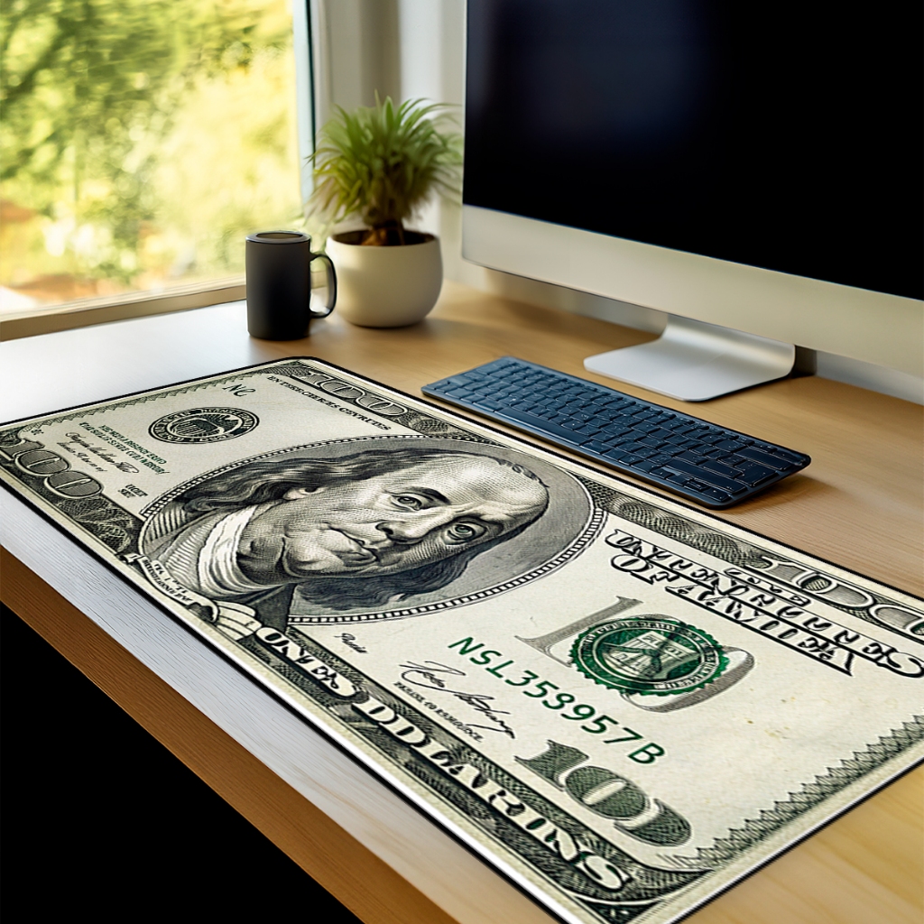 Mouse Pad Gamer Dollar Antiderrapante Grande 70x35 80x35 90x40 90x50 cm ...