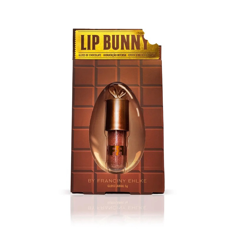 gloss franciny ehlke lip bunny marrom - unico | Shopee Brasil