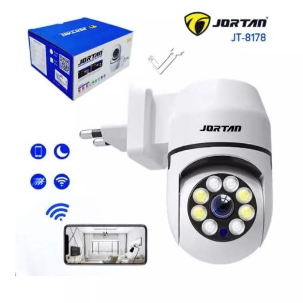 Jortan Câmera Wifi Segurança IP Full Hd Visão Noturna Na Tomada Jt-8178 ...