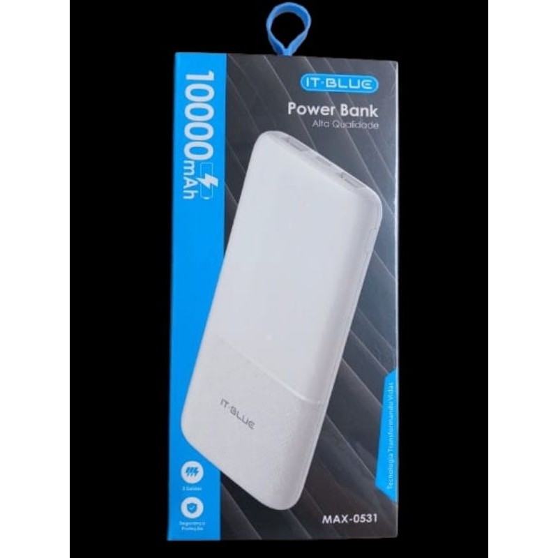 Carregador Portátil/ Power Bank/ Topo-C / USB 1000 Mah Max-0531 It-Blue | Shopee Brasil
