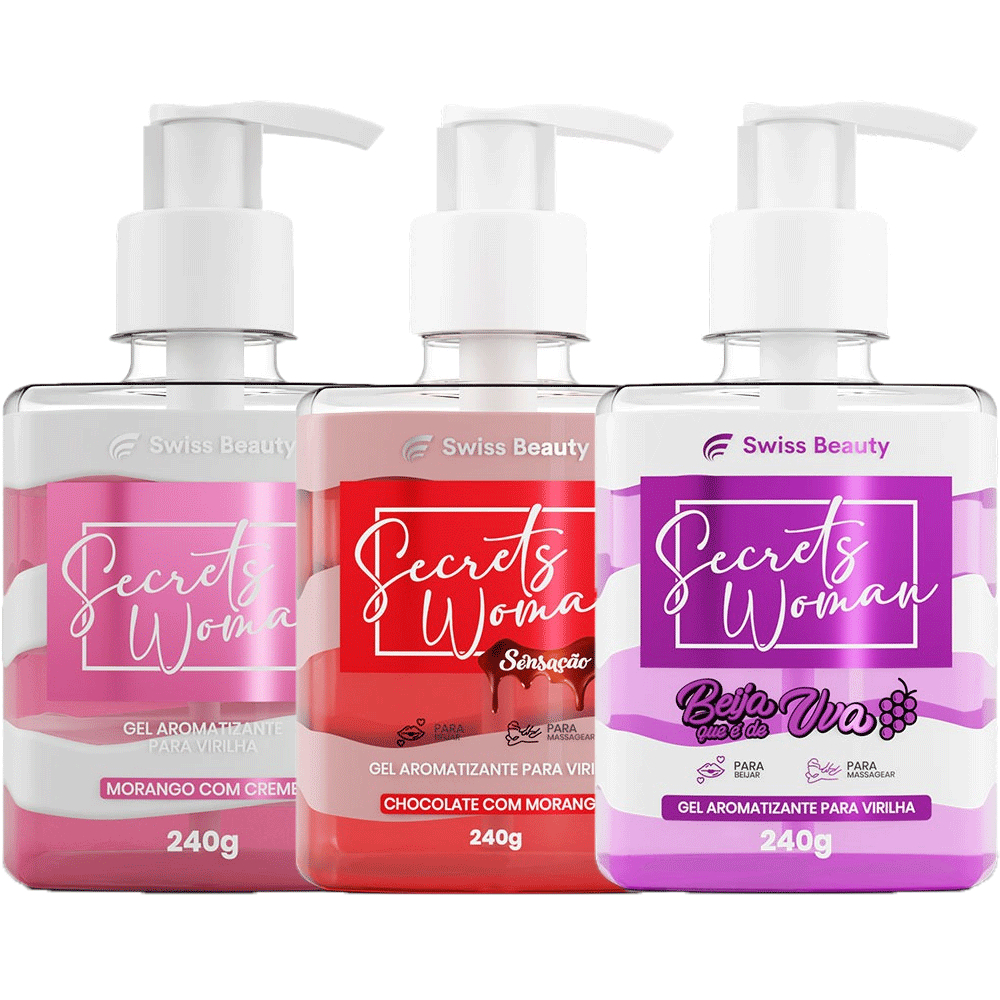Gel Aromatizante Beijável Para Virilha e Corpo Secrets Woman 240g Swiss Beauty Belkit | Shopee ...