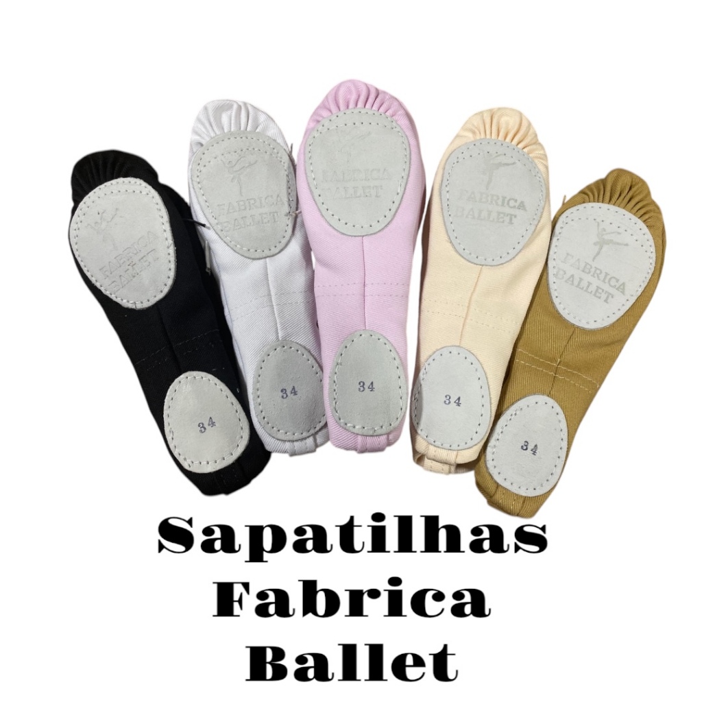 Atacado 22 Pares de Sapatilha de Ballet em Tecido - Fabrica Ballet ...