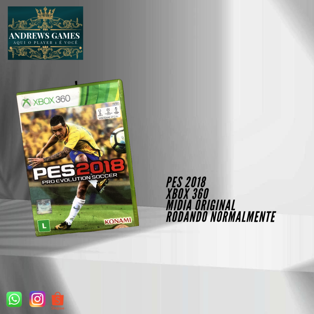 PES 2018 jogo original xbox 360 | Shopee Brasil