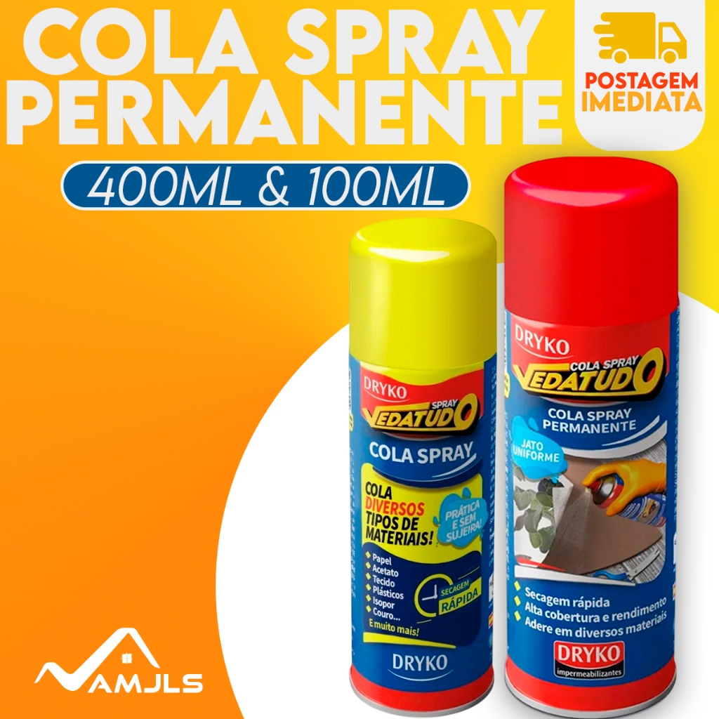 Cola Spray Permanente Dryko 400ml e 100ml - Cola Spray | Shopee Brasil